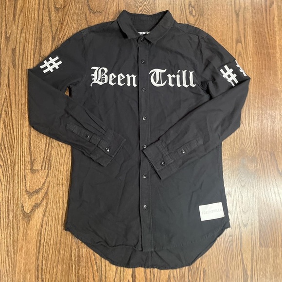 Been Trill | Shirts | Been Trill Black White Button Up | Poshmark
